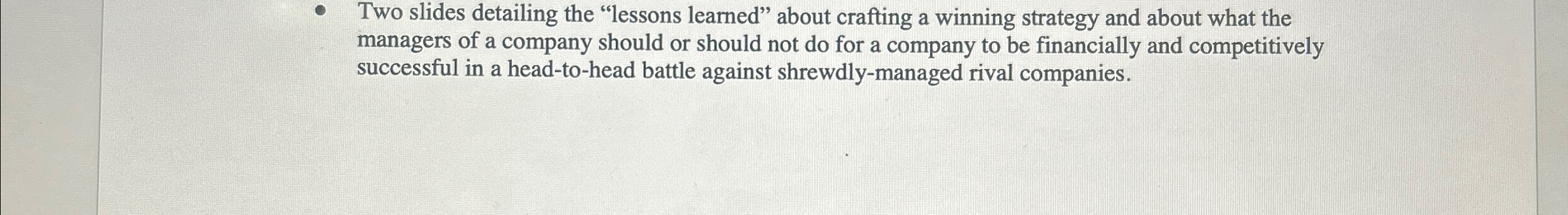 Solved Two slides detailing the "lessons learned" about | Chegg.com