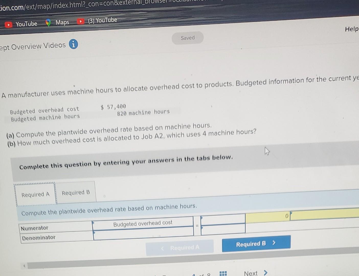 Solved cion.com/ext/map/index.html?_con=con&external YouTube | Chegg.com