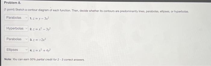 Solved (1 point) Find a possible equation for a linear | Chegg.com