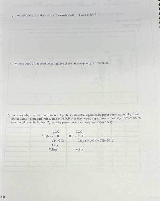 Solved 3. What FD&C dye or dyes were in the candy coating of | Chegg.com