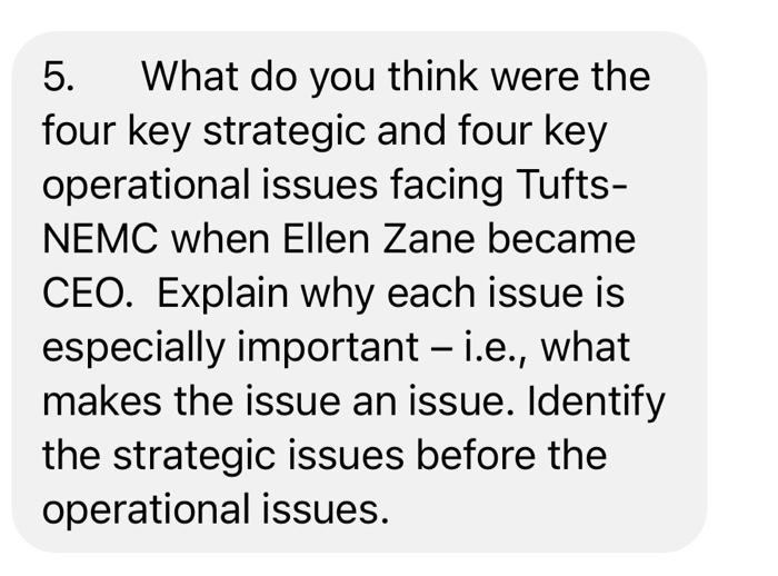 5. What do you think were the four key strategic and | Chegg.com