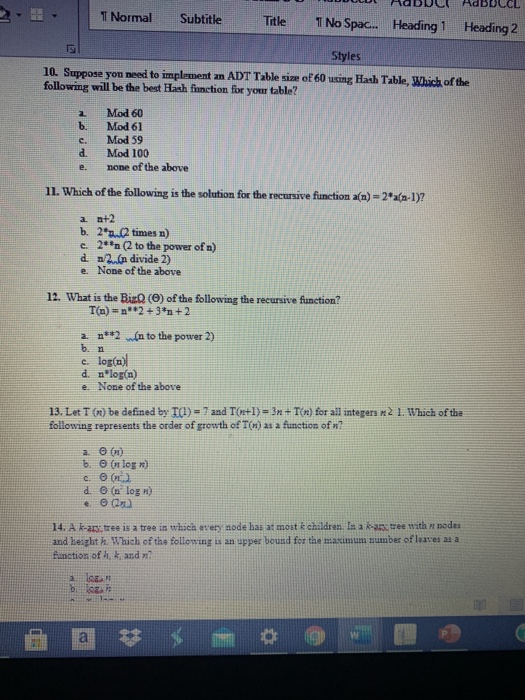 Solved AaBbCcDc AaBbc AaBbC AaBbCcDc AaBbC AaBbc I Normal | Chegg.com