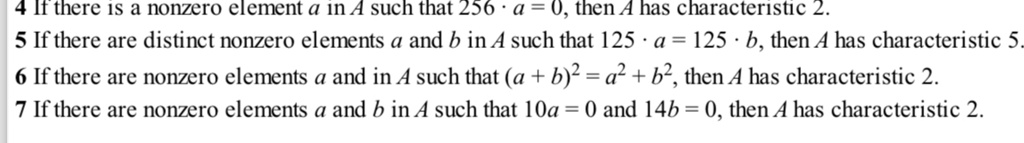 7 ﻿If there are nonzero elements a and b in A such | Chegg.com