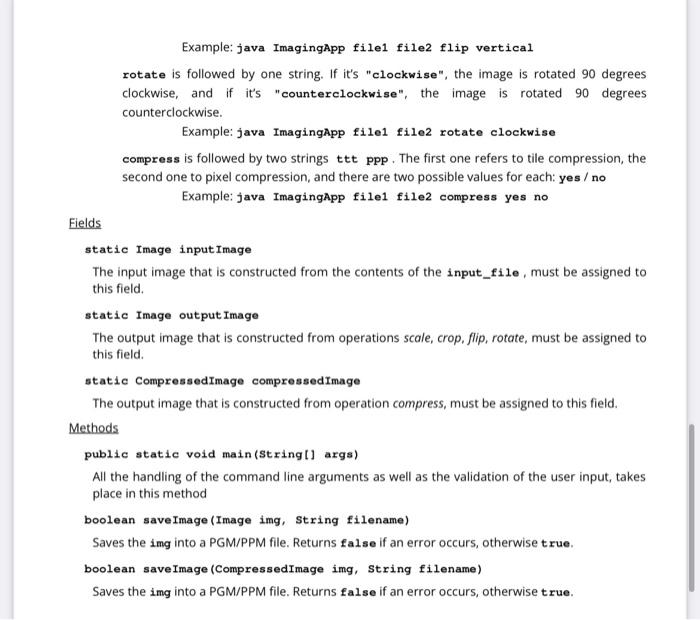 ImagingApp This is the entry point to your executable | Chegg.com
