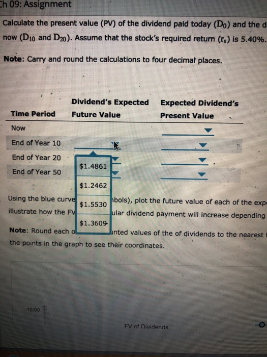 Solved 4. Expected dividends as a basis for stock values The | Chegg.com