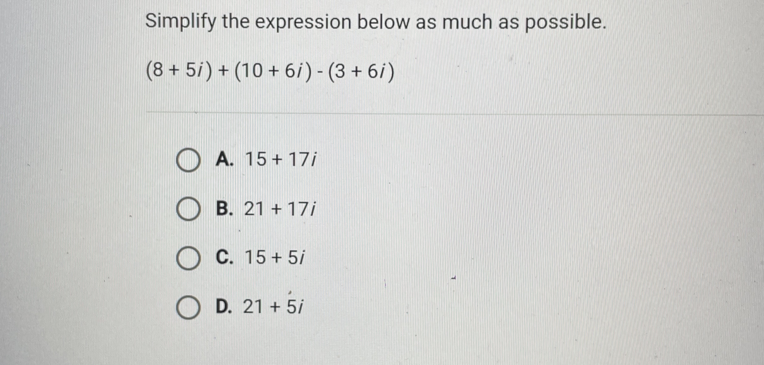Solved Simplify the expression below as much as | Chegg.com