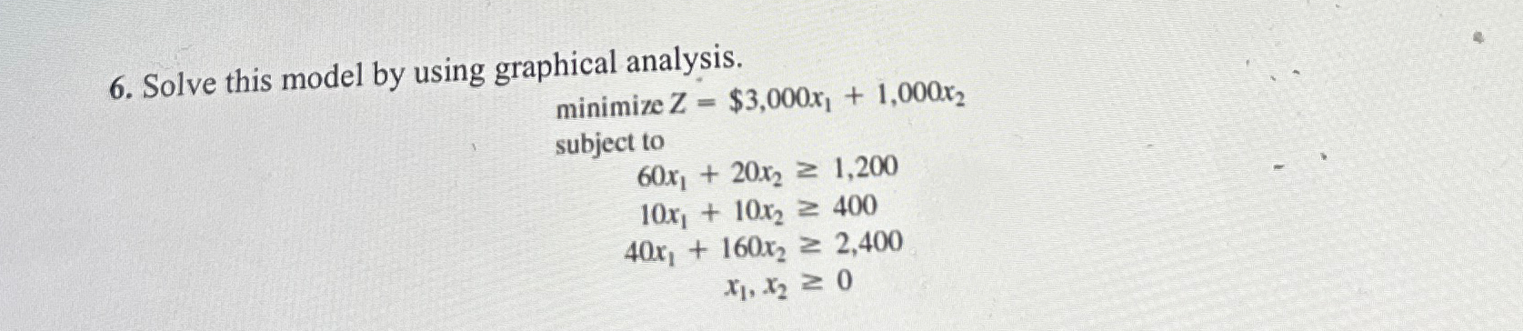 Solved Solve this model by using graphical | Chegg.com