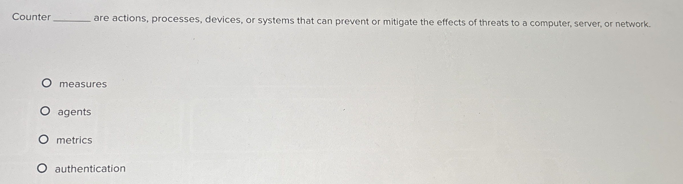 Counter ﻿are actions, processes, devices, or | Chegg.com