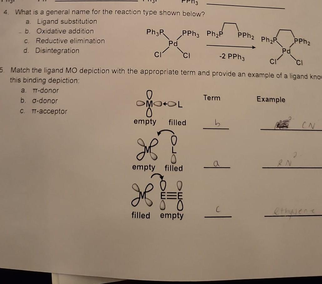 Solved Ph₃P PPh2 Ph₂P C PPh2 -2 PPh3 n3 4. What is a general | Chegg.com