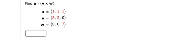 Solved Consider the following. u = (-5,5, 4) v = (0, 1,9) | Chegg.com