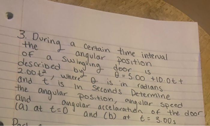 Solved 3. During a cert the oring a certain time interval & | Chegg.com