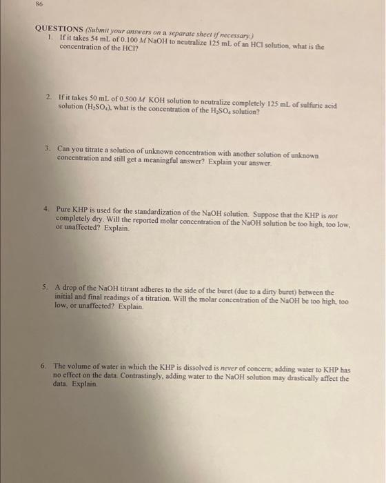 Solved QUESTIONS (Submit your ansecrs on a separate sheer if | Chegg.com