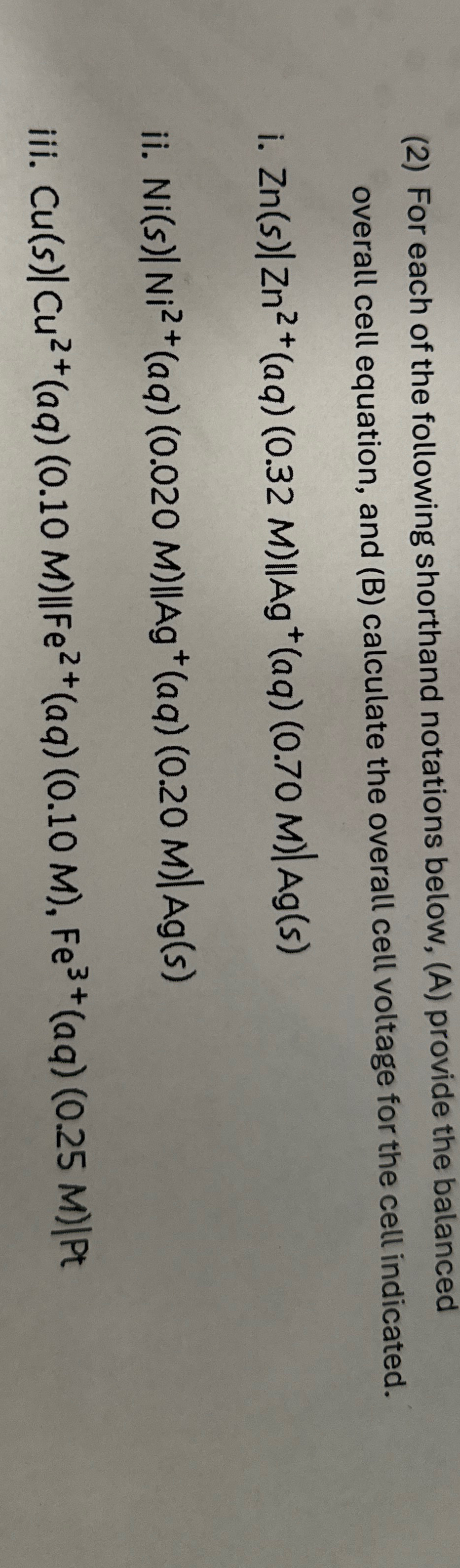 Solved (2) ﻿For each of the following shorthand notations | Chegg.com