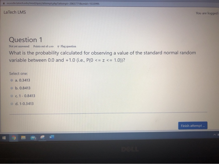 Solved moodle.latech.edu/mod/quiz/attempt.php?attempt | Chegg.com