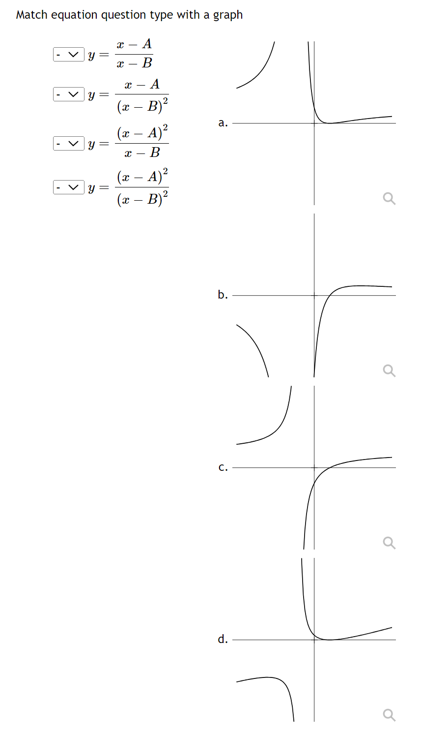 Solved Match equation question type with a | Chegg.com