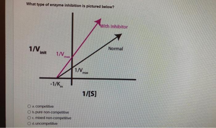 Solved What type of enzyme inhibition is pictured below? a. | Chegg.com