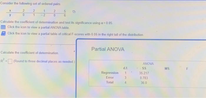Solved Consider the following set of ordored pairs Calculate | Chegg.com