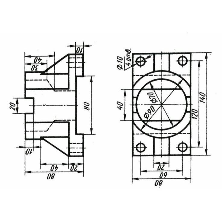 Solved Front-a half sectional viewTop viewLeft side-a half | Chegg.com
