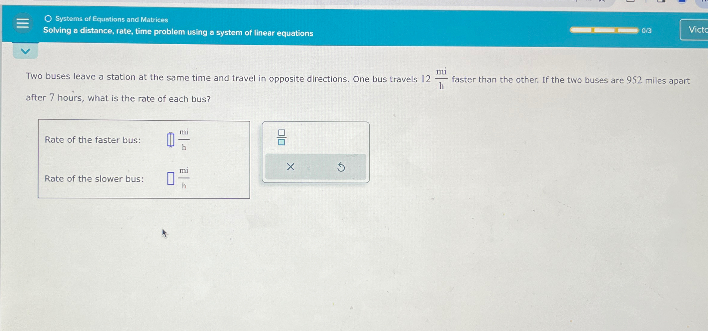 Solved Systems of Equations and MatricesSolving a distance, | Chegg.com