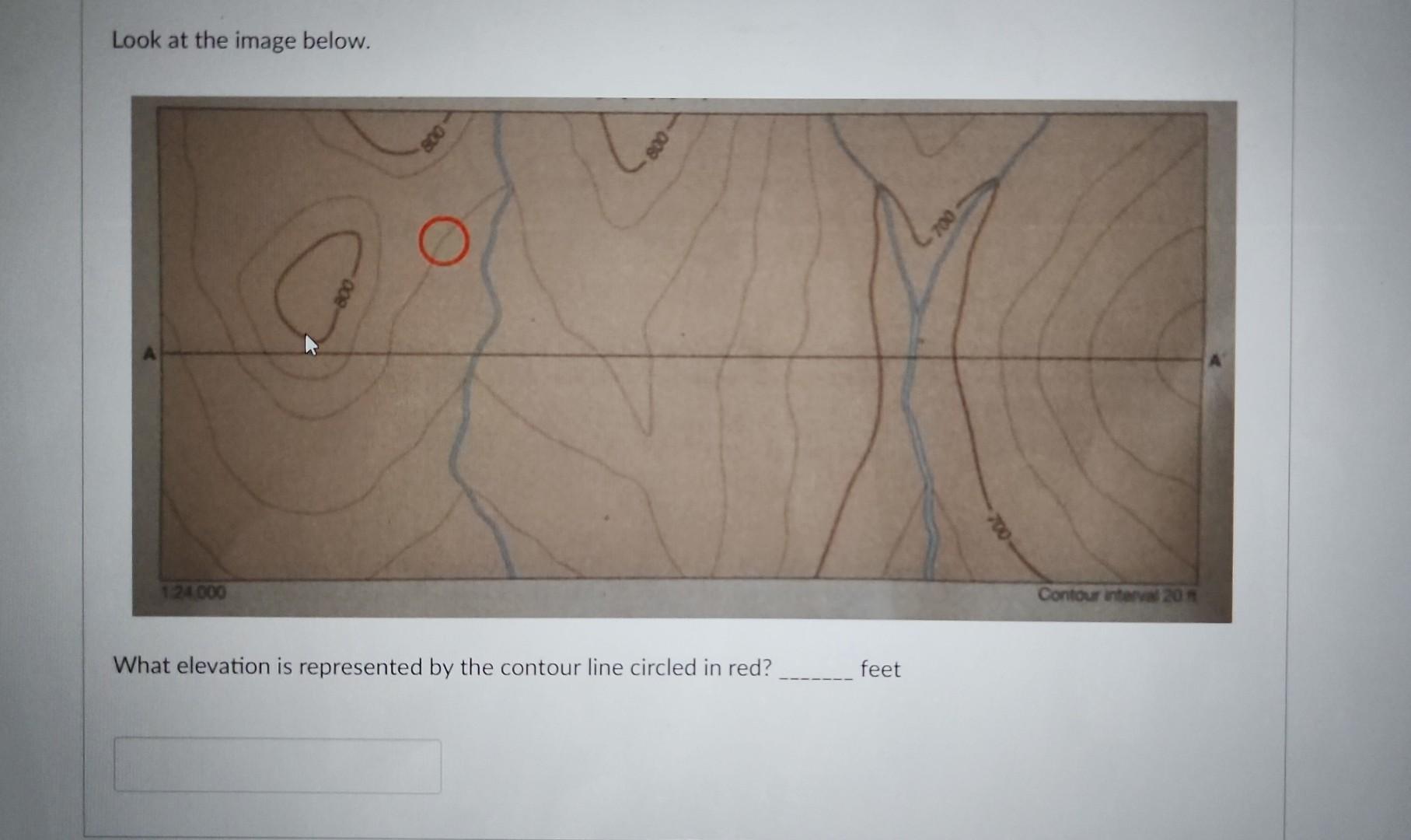 Solved Look at the image below. What elevation is | Chegg.com