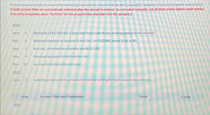 Solved Prepare journal entries to record the following | Chegg.com