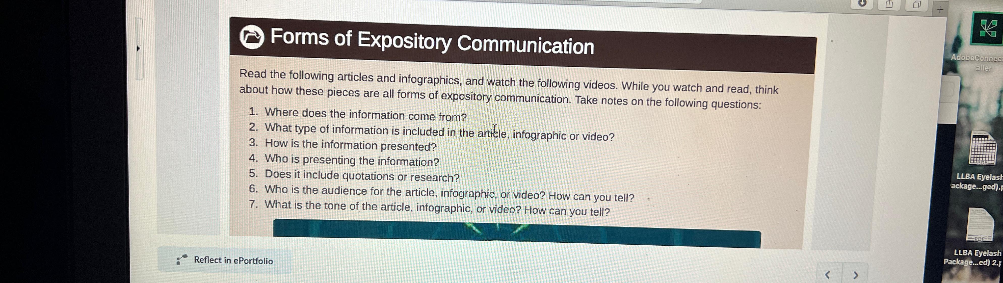 Solved ( ﻿Forms of Expository CommunicationRead the | Chegg.com
