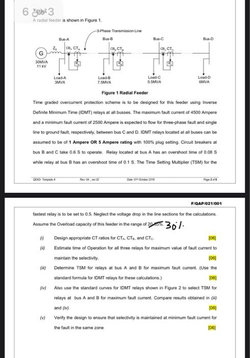 Solved A radial feveder o shown in Figure 1. Figure 1 Kadtal | Chegg.com