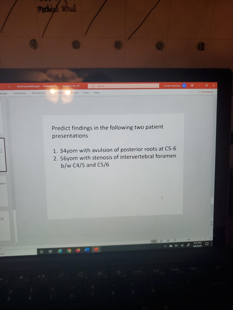 Solved Medical Serul Backforum2020pptx Protected Vi