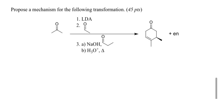 Solved Propose a mechanism for the following transformation. | Chegg.com