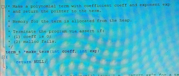 Solved File polynomial.c contains an incomplete definition | Chegg.com