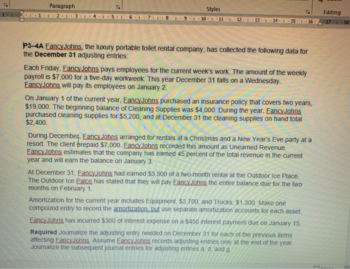 Solved Styles Paragraph 1.1.1.2.1.3.1.4.1.5.1.6.1.7. 1 | Chegg.com
