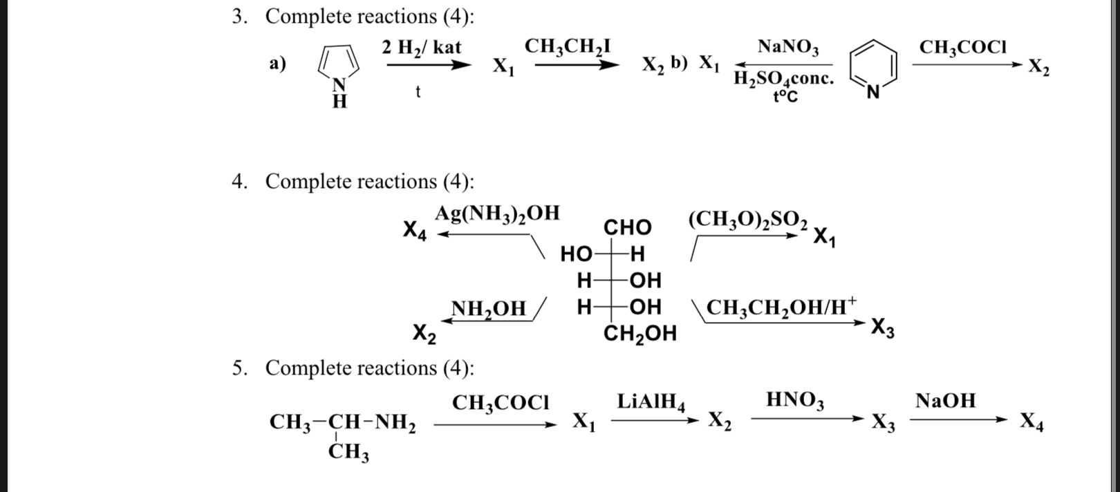Solved Complete reactions (4):Complete reactions | Chegg.com Solved Complete reactions (4):Complete reactions | Chegg.com