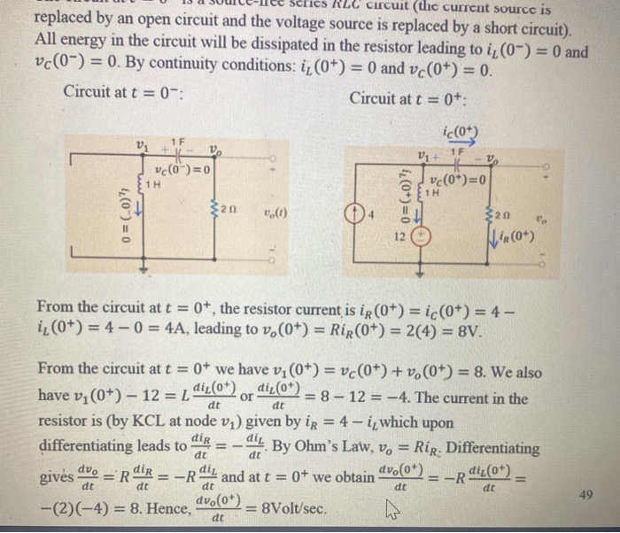 Solved Consider the linear circuit shown below. Determine | Chegg.com