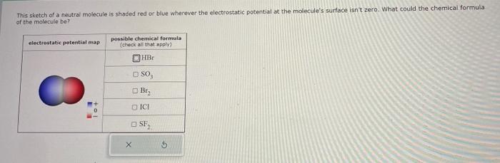 Solved This sketch of a neutral molecule is shaded red or | Chegg.com