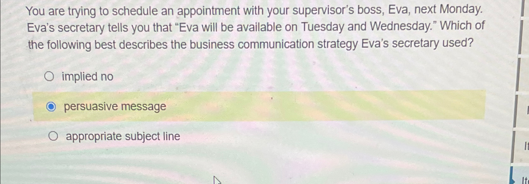 Solved You are trying to schedule an appointment with your | Chegg.com