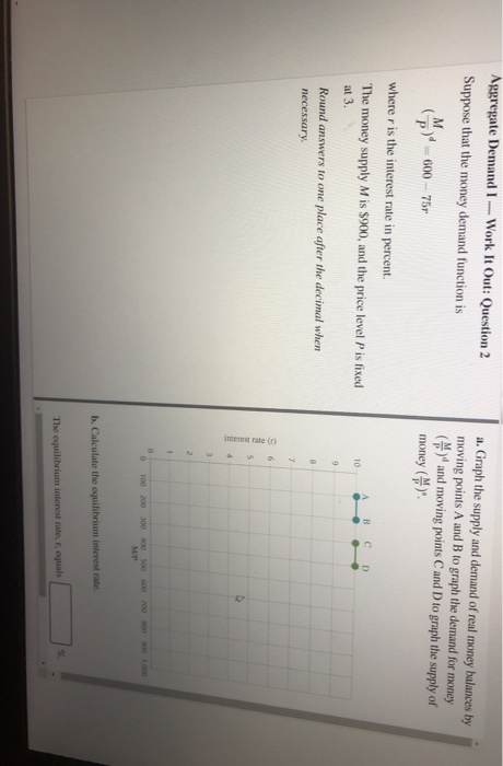 Solved Aggregate Demand I Work It Out: Question 2 Suppose | Chegg.com