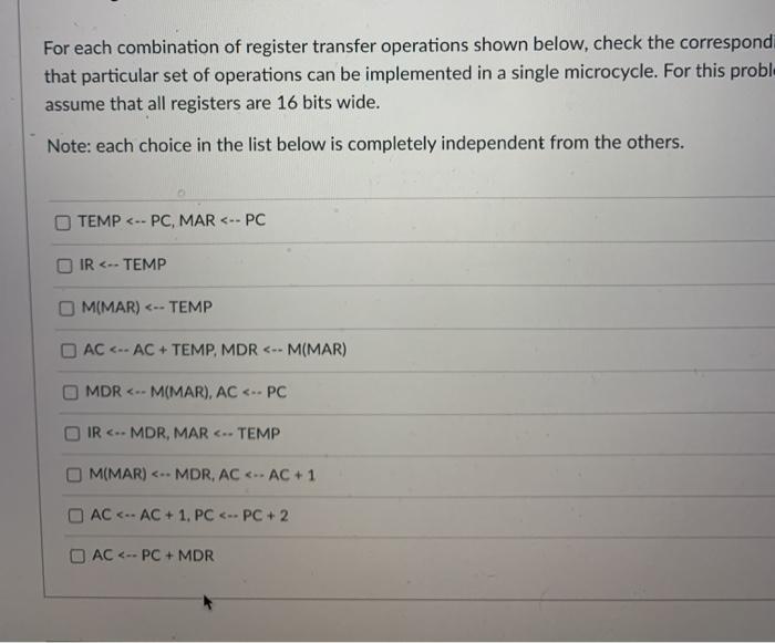 Solved Question 13 Please review the pseudo-CPU architecture | Chegg.com