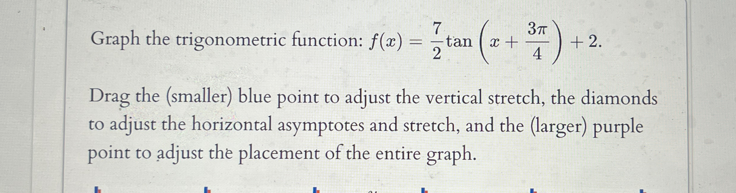 Solved Graph the trigonometric function: | Chegg.com
