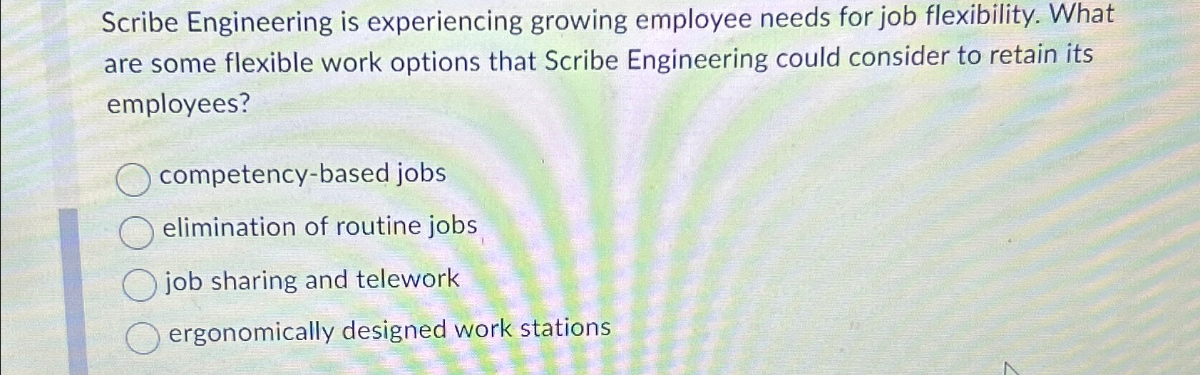 Solved Scribe Engineering is experiencing growing employee | Chegg.com