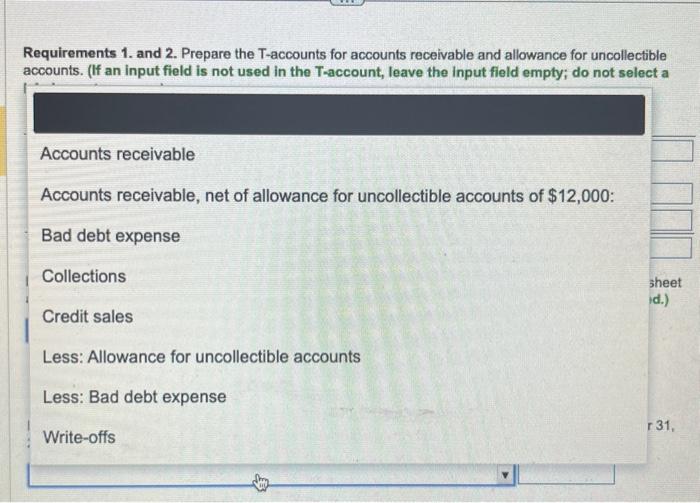 Solved 1. Start with the beginning balances for these | Chegg.com