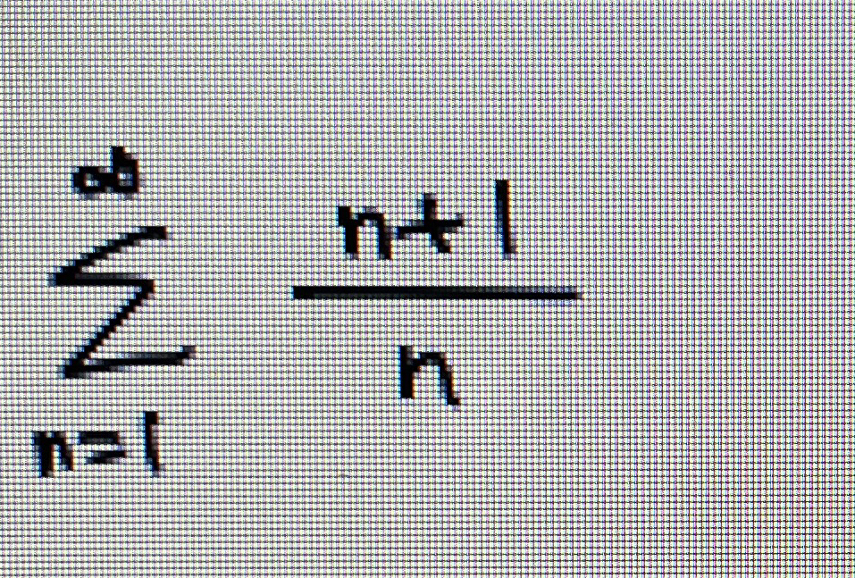 Solved ∑n=1∞n+1n ﻿ Determine whether the following series | Chegg.com