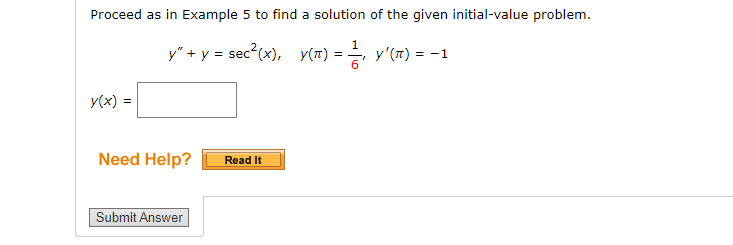 Solved Proceed as in Example 5 ﻿to find a solution of the | Chegg.com
