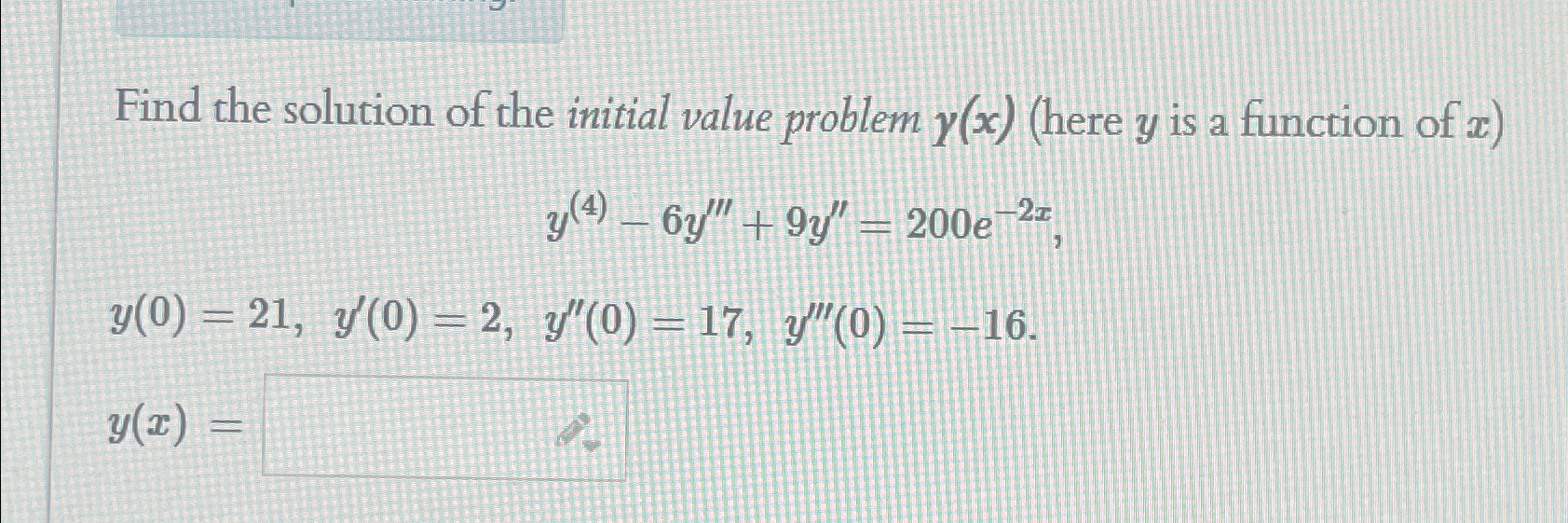 Solved Find the solution of the initial value problem | Chegg.com
