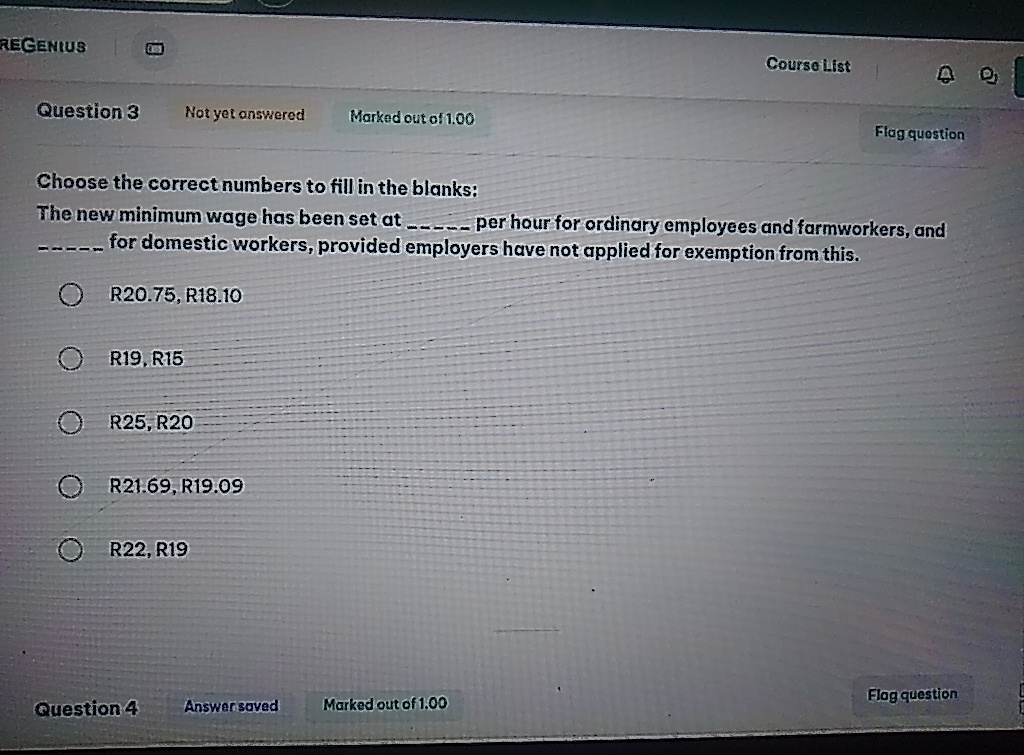 Solved REGENTUSCoursolistQuestion 3Not yet answered | Chegg.com