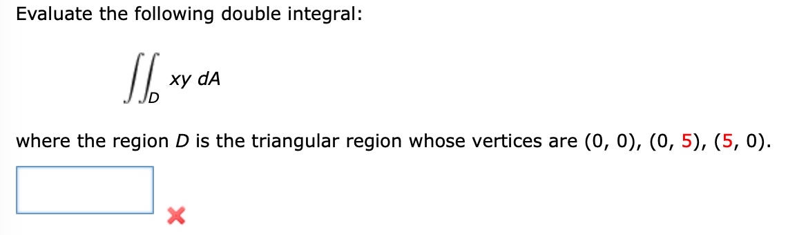 Solved Evaluate the following double integral:∬DxydAwhere | Chegg.com
