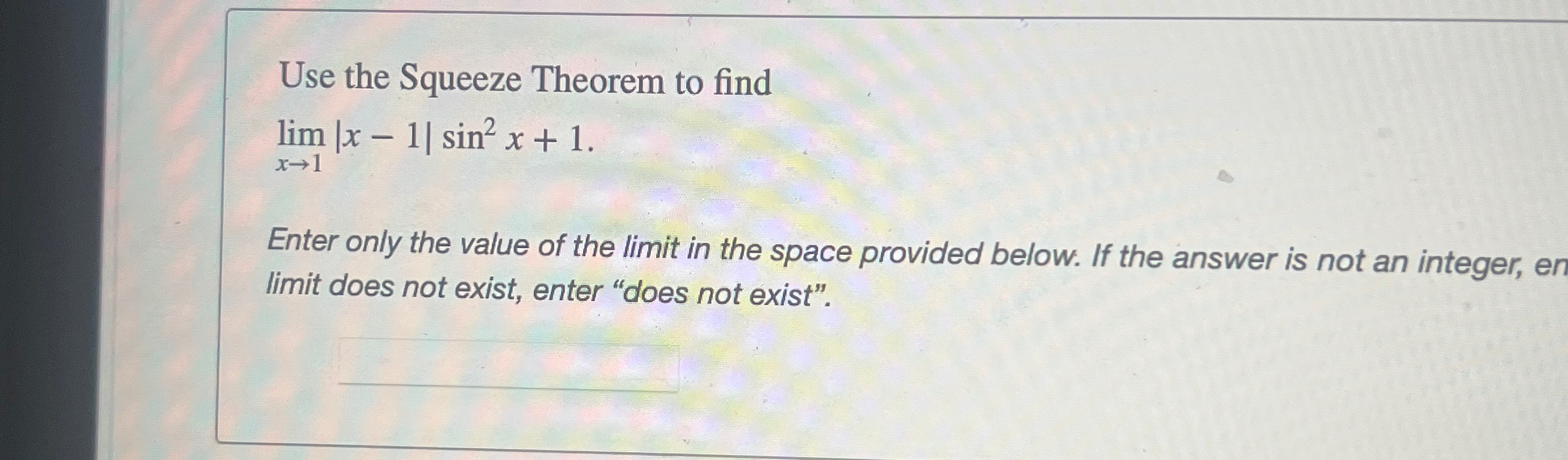 Solved Use the Squeeze Theorem to | Chegg.com