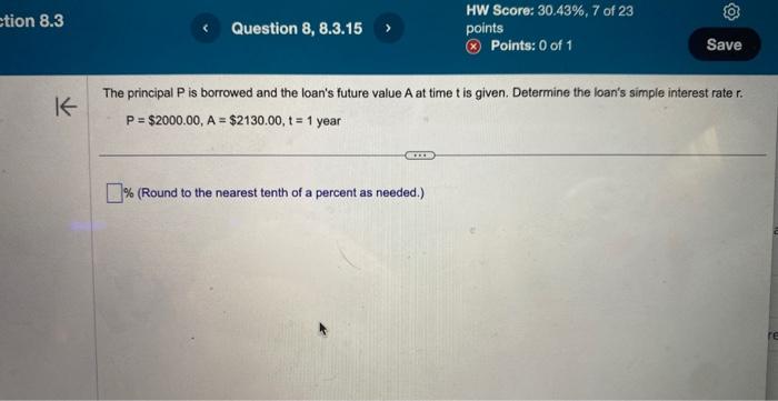 Solved The principal P is borrowed and the loan's future | Chegg.com