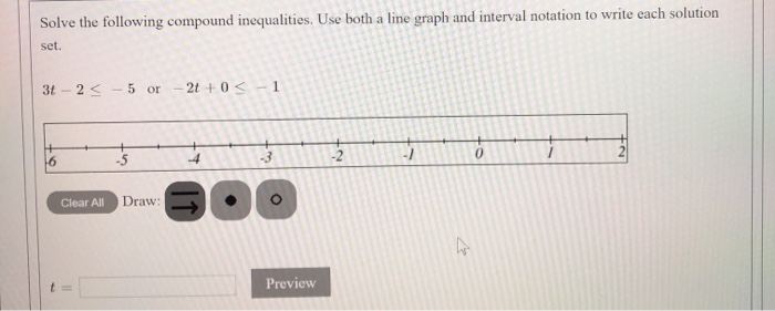 Solved Solve the following compound inequalities. Use both a | Chegg.com