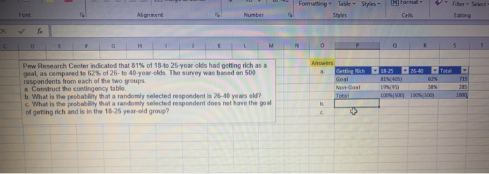Solved - Formal Formatting Table Styles Styles Filter Select | Chegg.com
