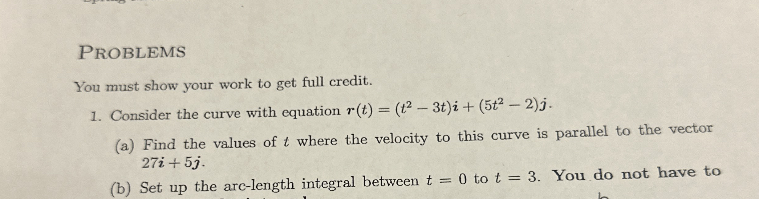 ProblemsYou must show your work to get full | Chegg.com